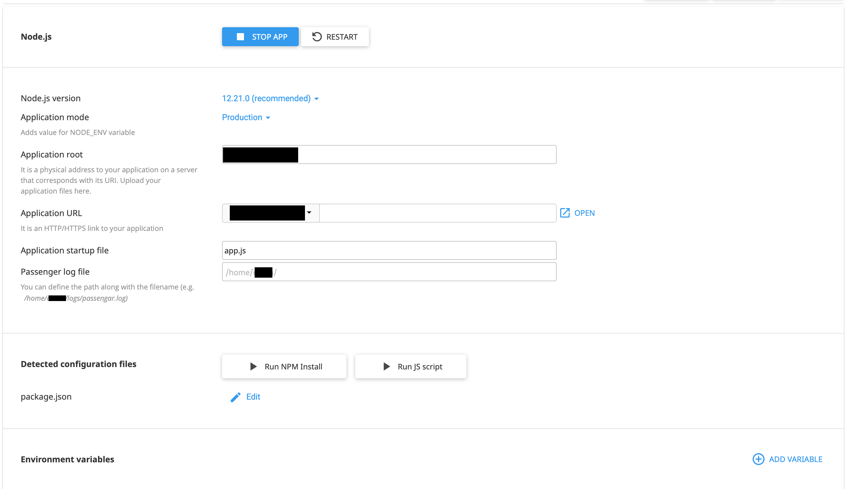 Installing Directus 9 thru cPanel > Setup Node.js App ? · directus directus · Discussion #5129 ...