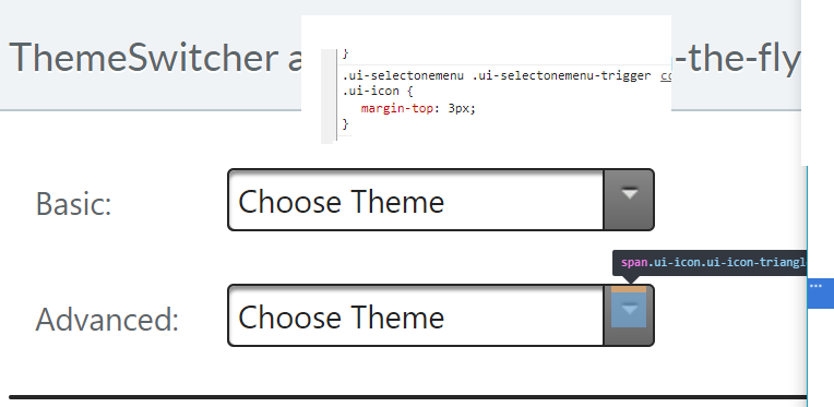 [CSS] Improve Selection arrow alignment of · Issue #2433 · primefaces/primefaces · GitHub