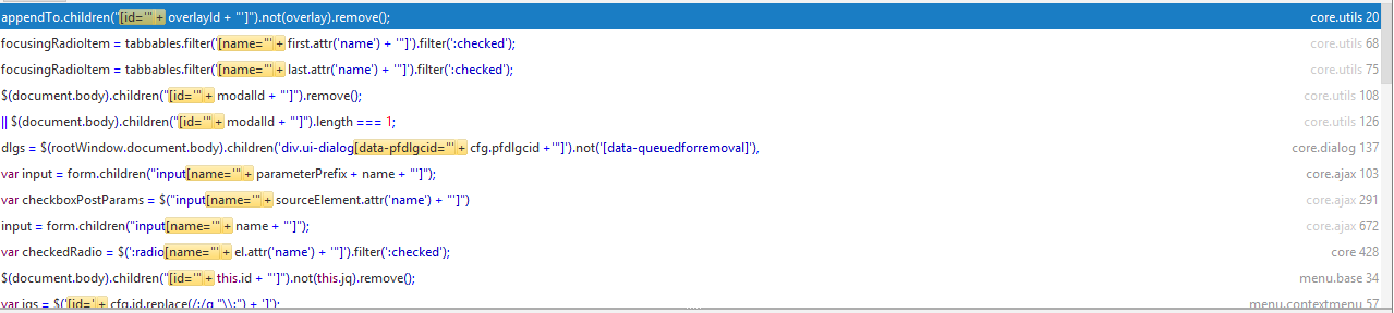 SelectOneMenu: Crash when Items label contains CSS selector special chars · Issue #3612 ...