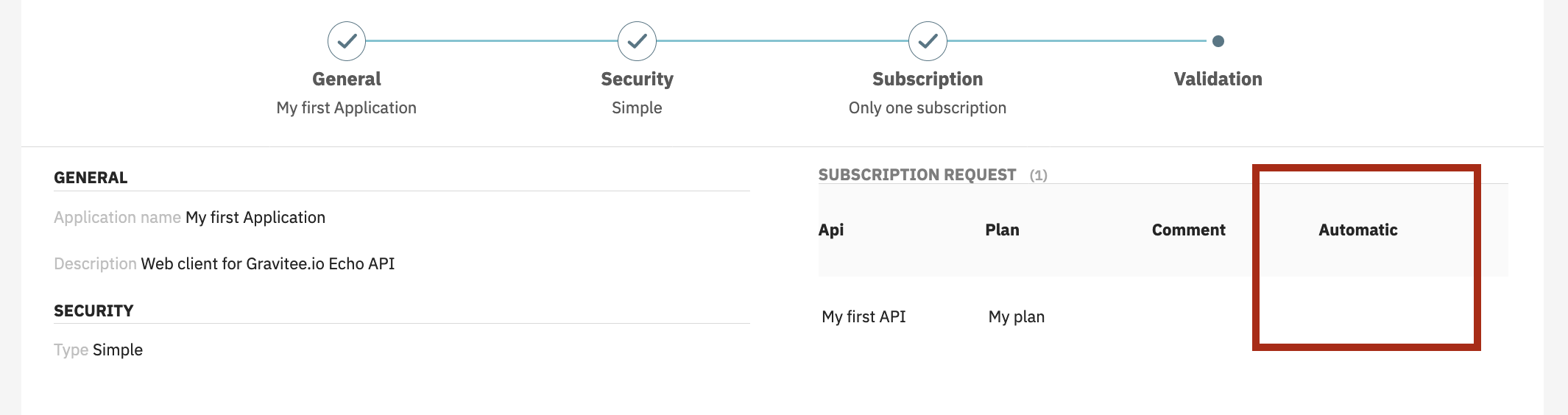[portal] Wrong table headers in last step of application creation · Issue #4057 · gravitee-io ...