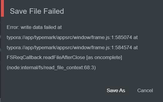 Save File Failed when sometimes saving to a FUSE (/network) mounted drive on windows · Issue ...