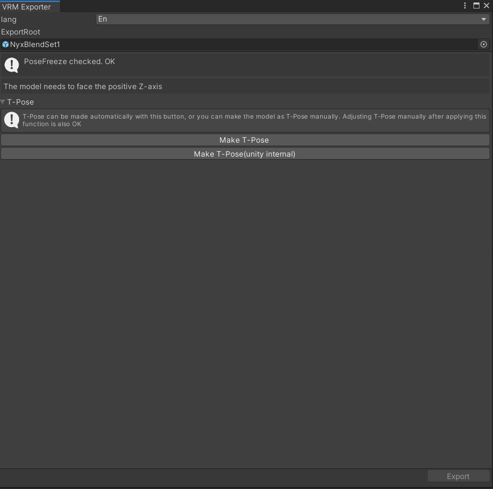 Model will not export · Issue #2051 · vrm-c/UniVRM · GitHub