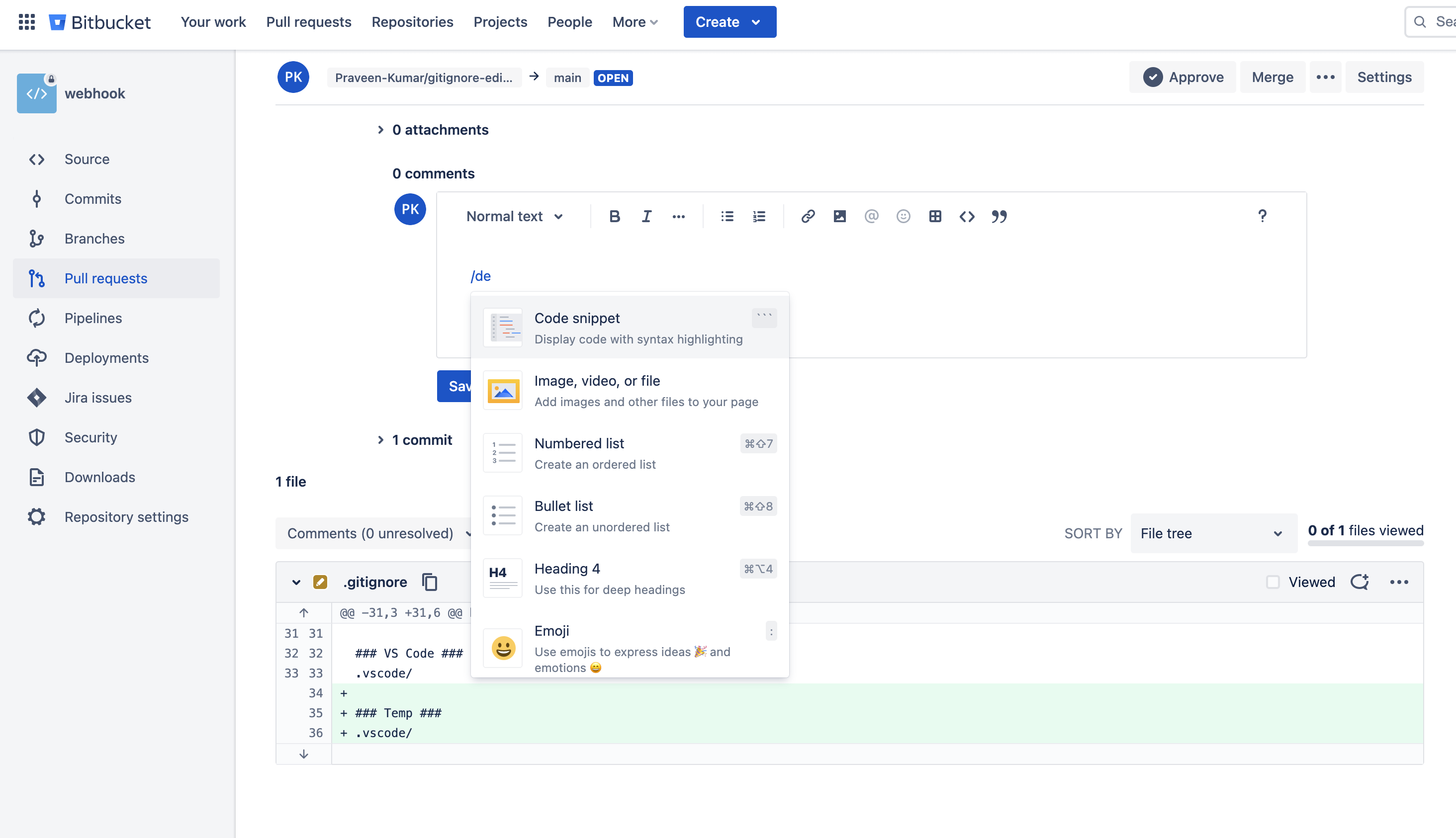 Not getting codium commands for PR agent on bitbucket · Issue #334 ... Not getting codium commands for PR agent on bitbucket · Issue #334 ...