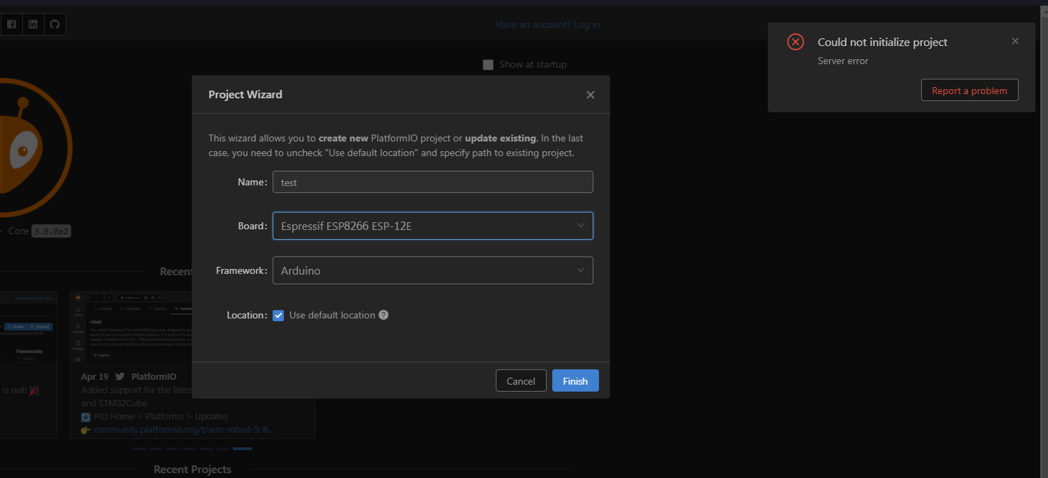 Home: Could not import Arduino project · Issue #1682 · platformio/platformio-core · GitHub
