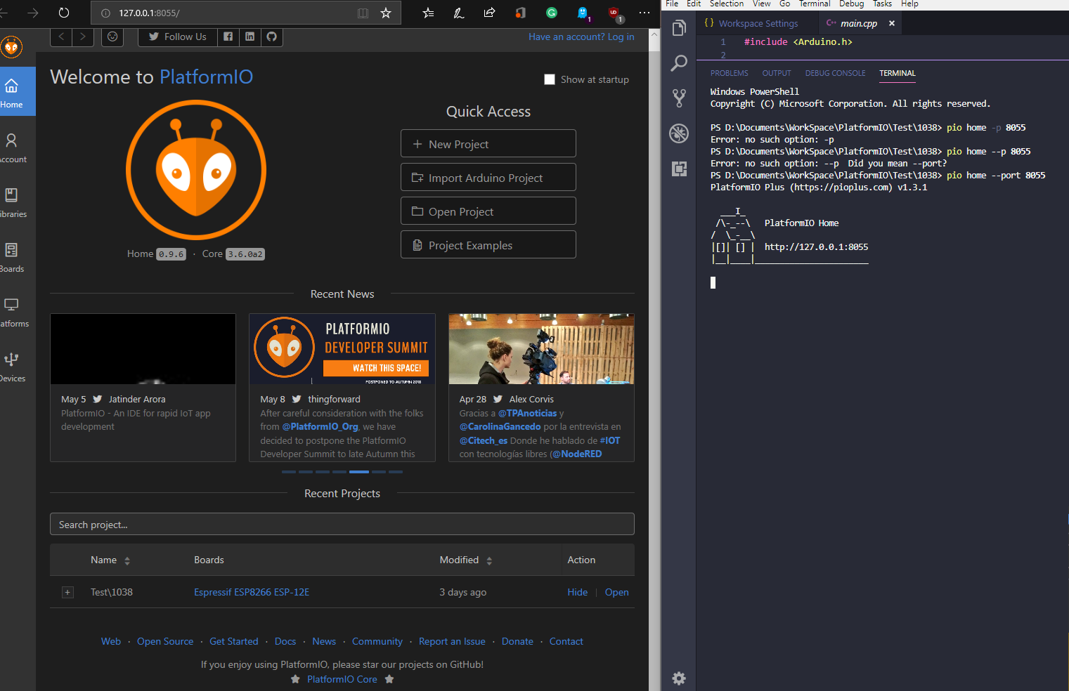 Home: Could not import Arduino project · Issue #1682 · platformio/platformio-core · GitHub