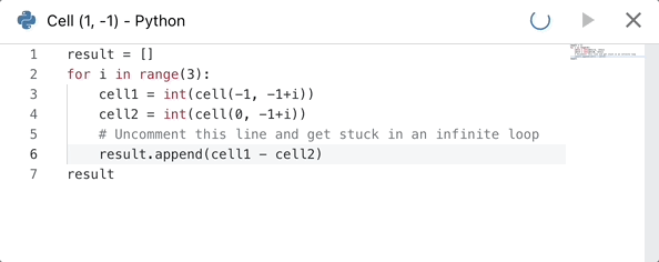Bug Infinite Loop Runs On Valid Code Near Origin · Issue 485 · Quadratichq Quadratic · Github