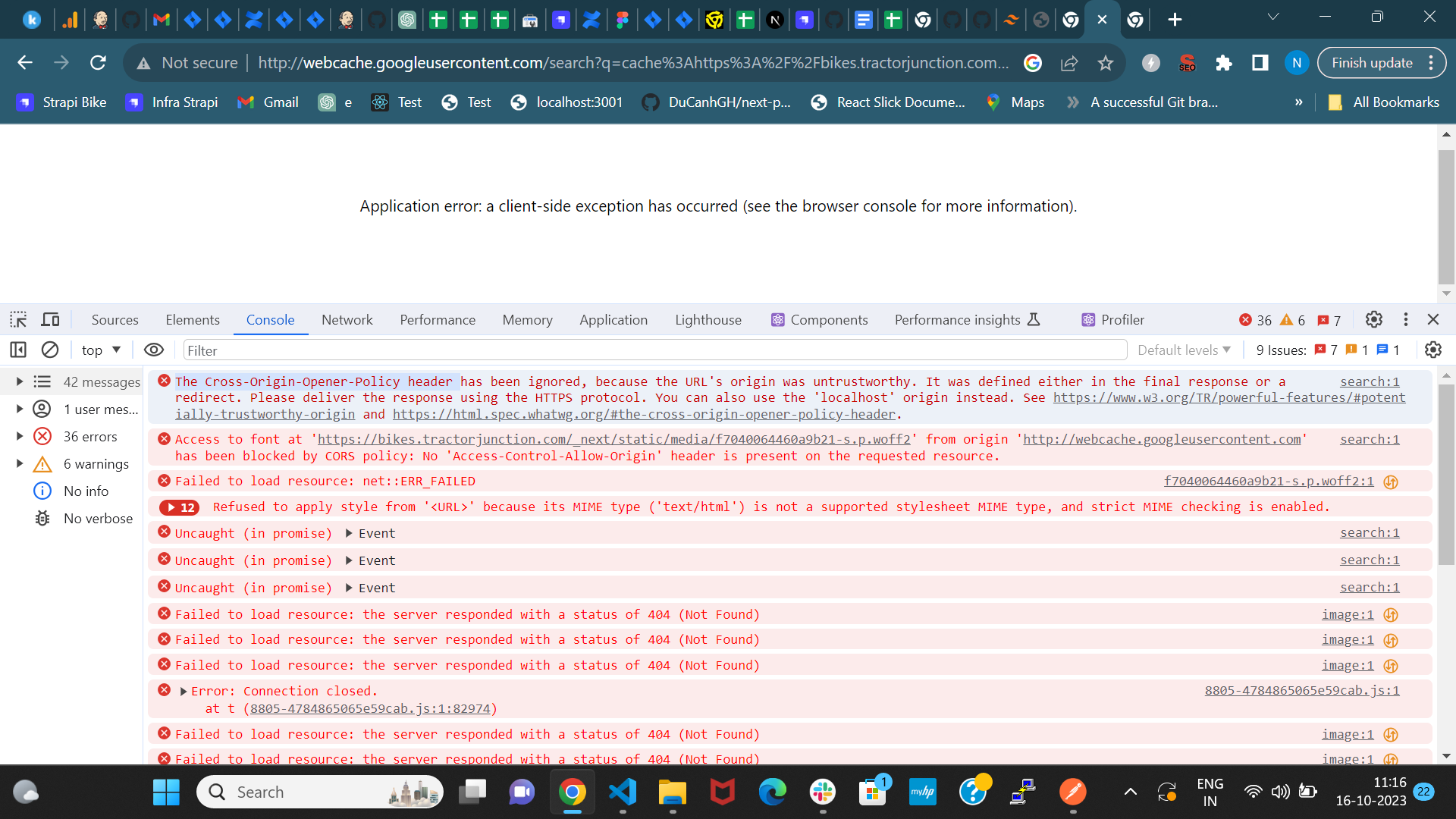 Next.js App Router doesn't work with google cache (http://webcache ...