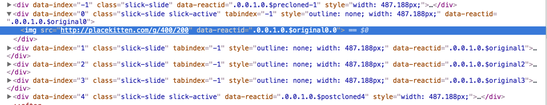 Cloned, precloned and postcloned classnames for .slick-slide · Issue ...