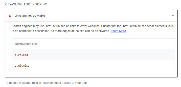 Fastanchor Are Not Seo Crawlable · Issue 5951 · Microsoftfast · Github