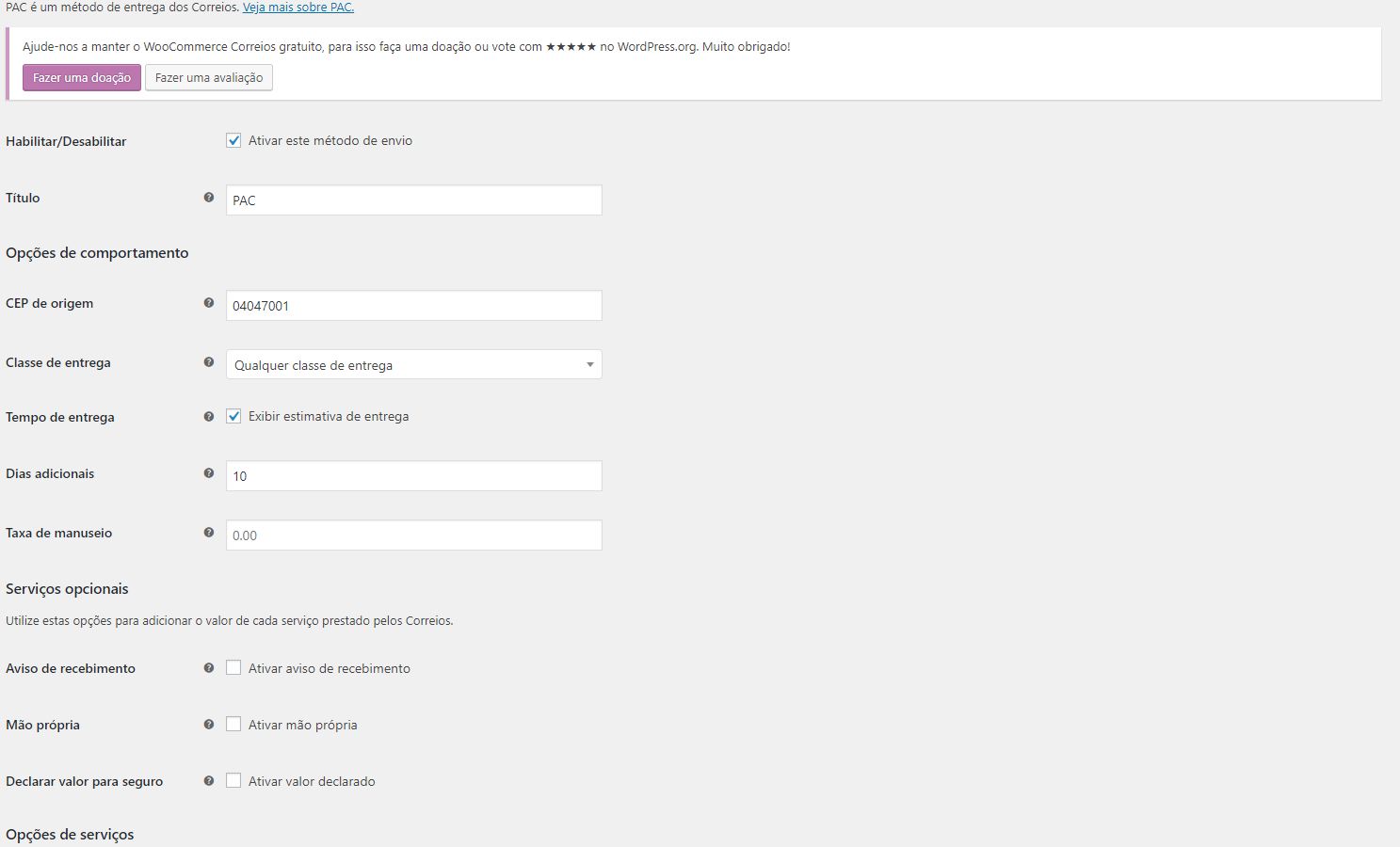 Problemas · Issue #152 · claudiosanches/woocommerce-correios · GitHub