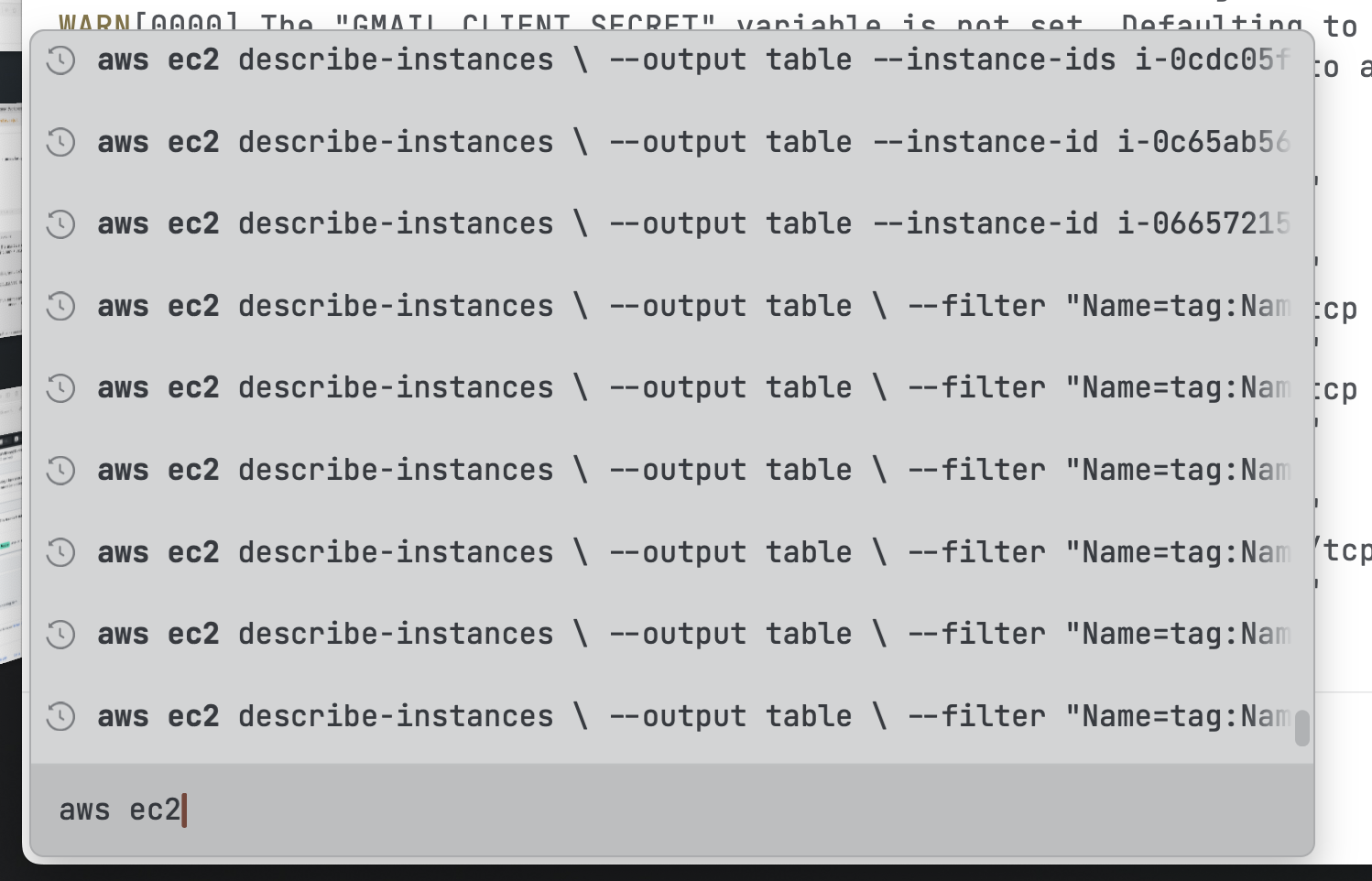 Support horizontally expanding the AI / Workflows / Command History GUI ...