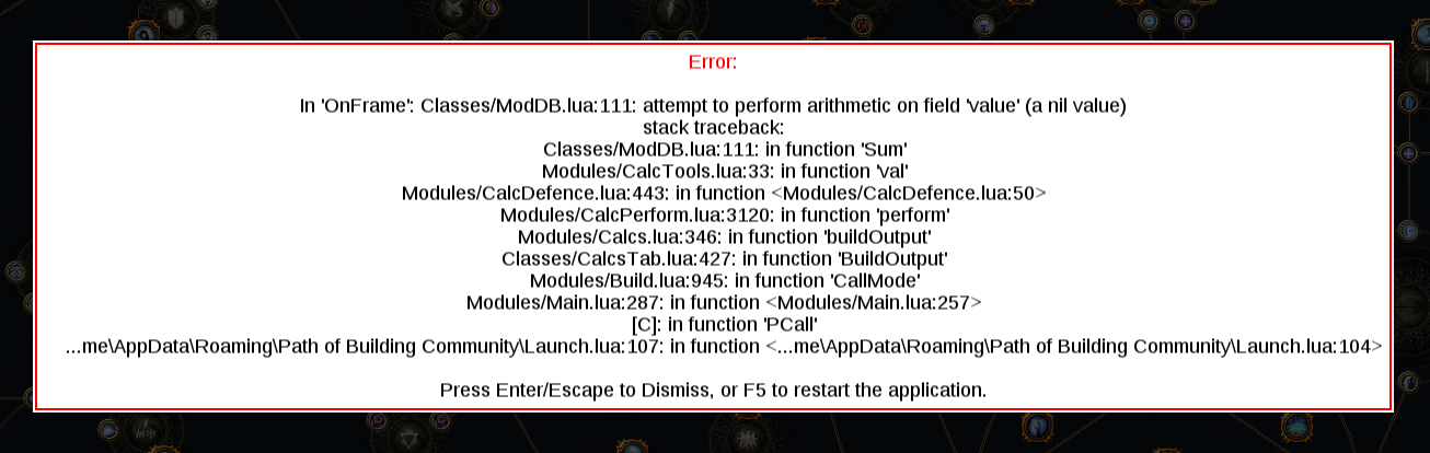 Error when setting character level below 1 · Issue #4764 · PathOfBuildingCommunity ...