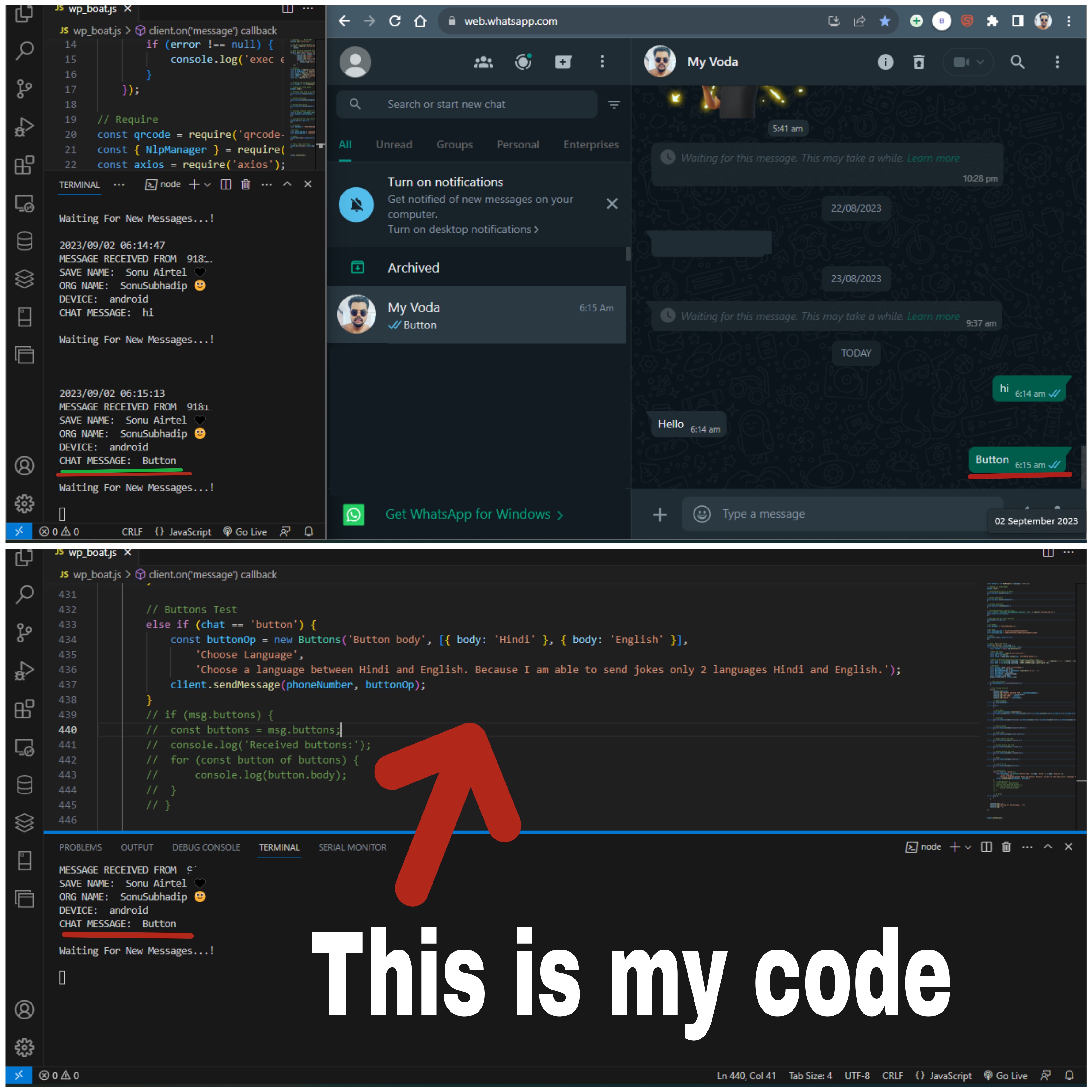Ready status not achieved on windows even after successful pairing using qr · Issue #2439 ...