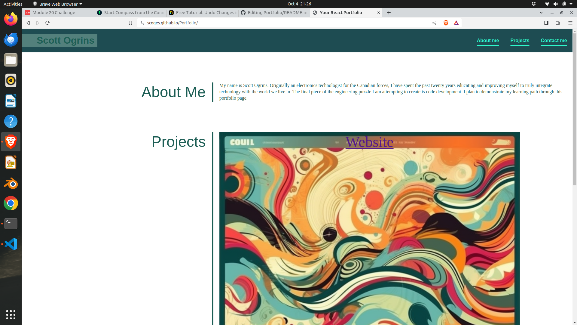 GitHub - scoges/Portfolio: UNB portfolio
