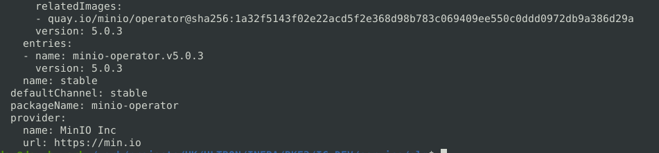 OLM (community-operators) not have new and current release version · Issue #1849 · minio ...