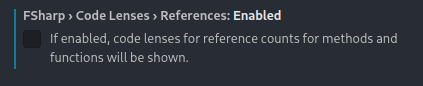 `References` annotation never goes away · Issue #1838 · ionide/ionide-vscode-fsharp · GitHub
