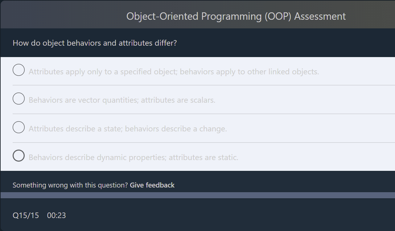 OOP - 1 slide · Issue #1293 · Ebazhanov/linkedin-skill-assessments-quizzes · GitHub