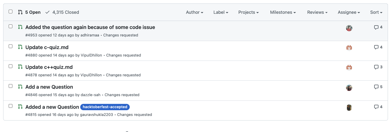 Merge conflicts for PR's in the queue · Issue #5079 · Ebazhanov/linkedin-skill-assessments ...