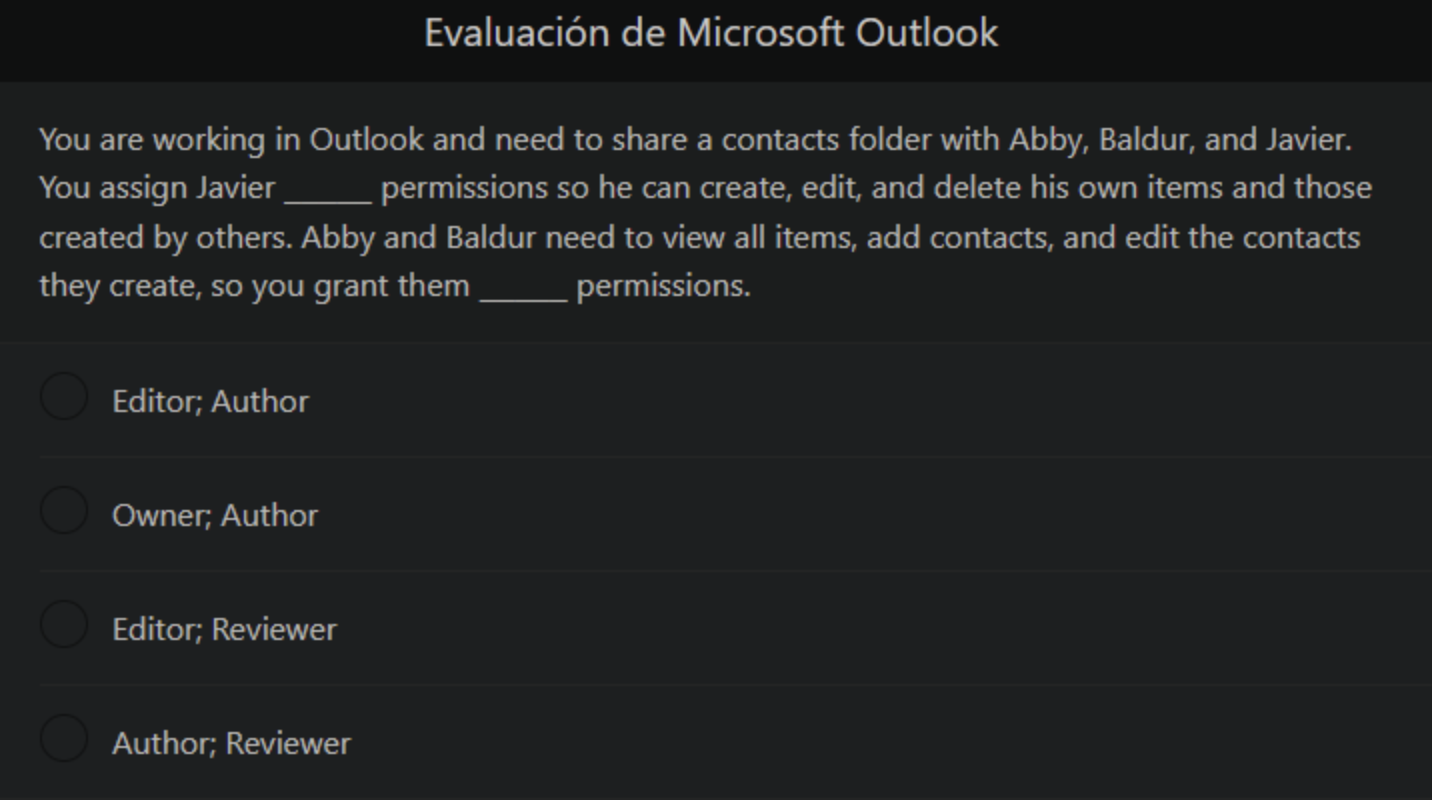 Microsoft Outlook · Issue #5402 · Ebazhanov/linkedin-skill-assessments-quizzes · GitHub
