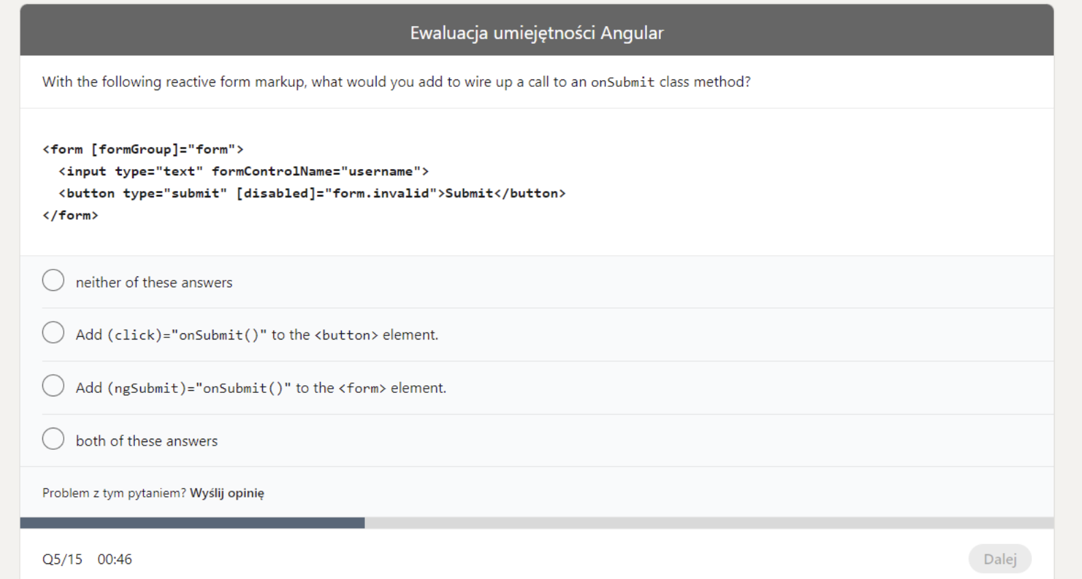 Angular · Issue 5406 · Ebazhanovlinkedin Skill Assessments Quizzes