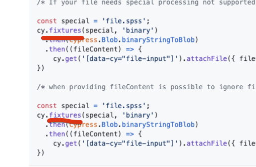 [Bug] in README.md `fixtures` -> `fixture` · Issue #212 · abramenal/cypress-file-upload · GitHub