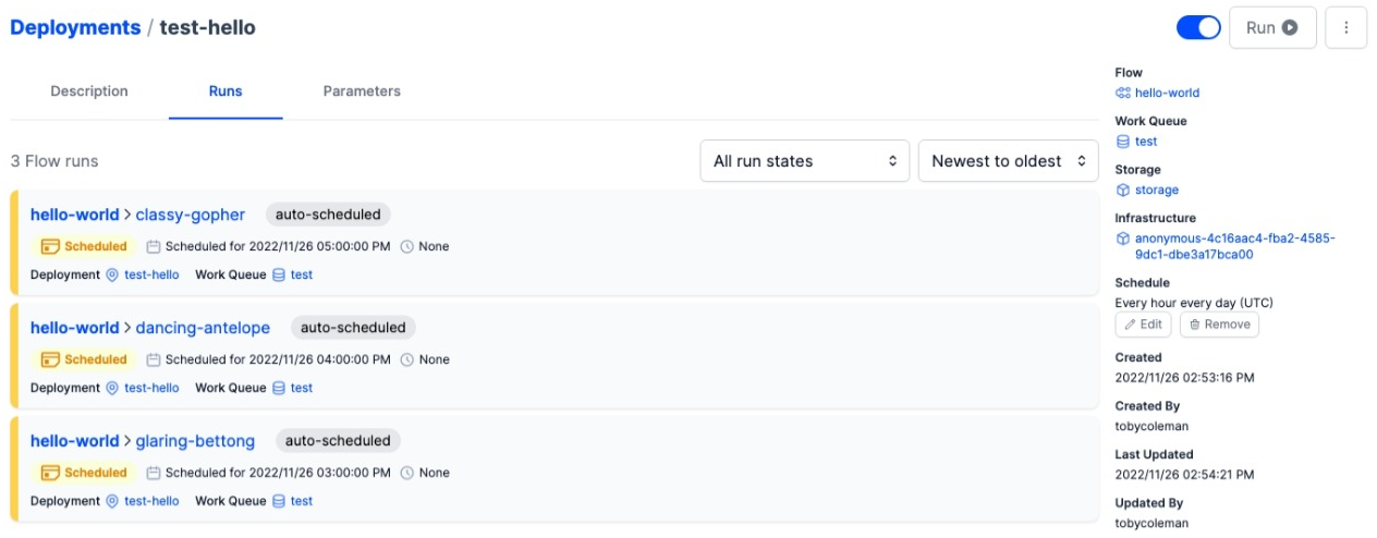 Missing schedule after redeploying flow using Azure storage · Issue #7657 · PrefectHQ/prefect ...