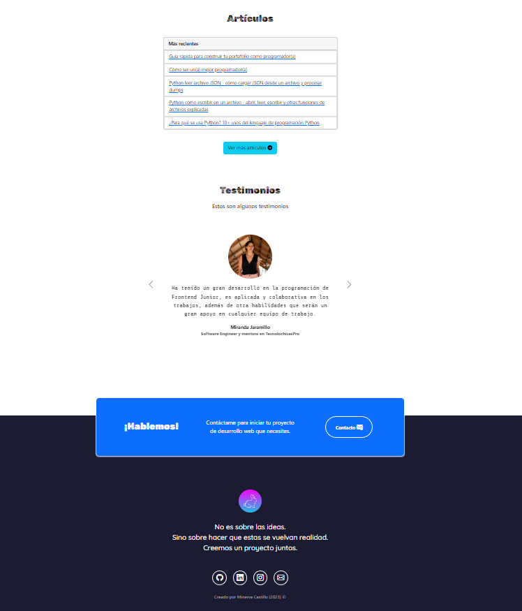 GitHub - MinervaCastillo/Portafolio_Mine: This is a portfolio of a presentation page that I did ...