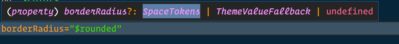 [bug] Custom `radius` tokens don't show in Typescript Intellisense · Issue #395 · tamagui ...