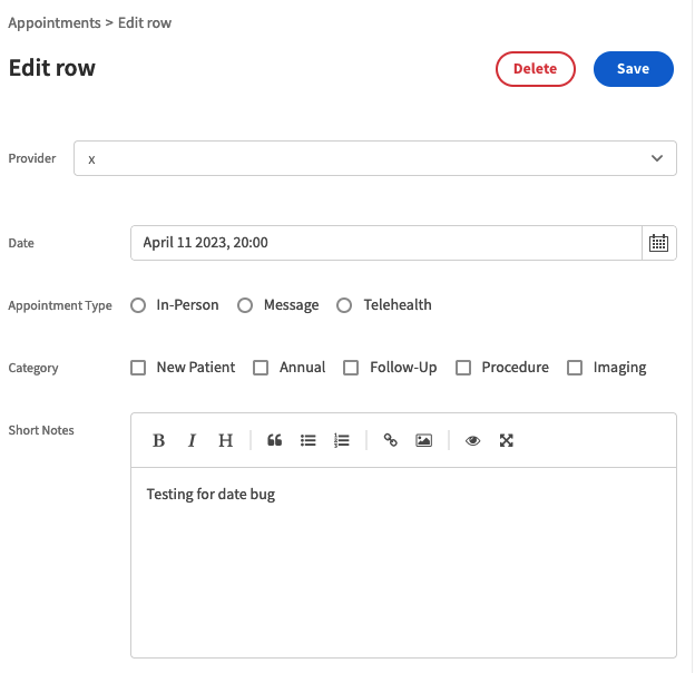 [budi 7004] New Date Inputs Save 1 Day Earlier Than Date Entered Initially · Issue 10427