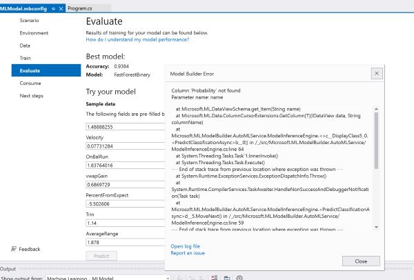 New Version Still Has A Bug · Issue 2644 · Dotnetmachinelearning