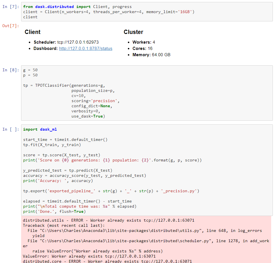 Why is tpot sleeping? · Issue #793 · EpistasisLab/tpot · GitHub