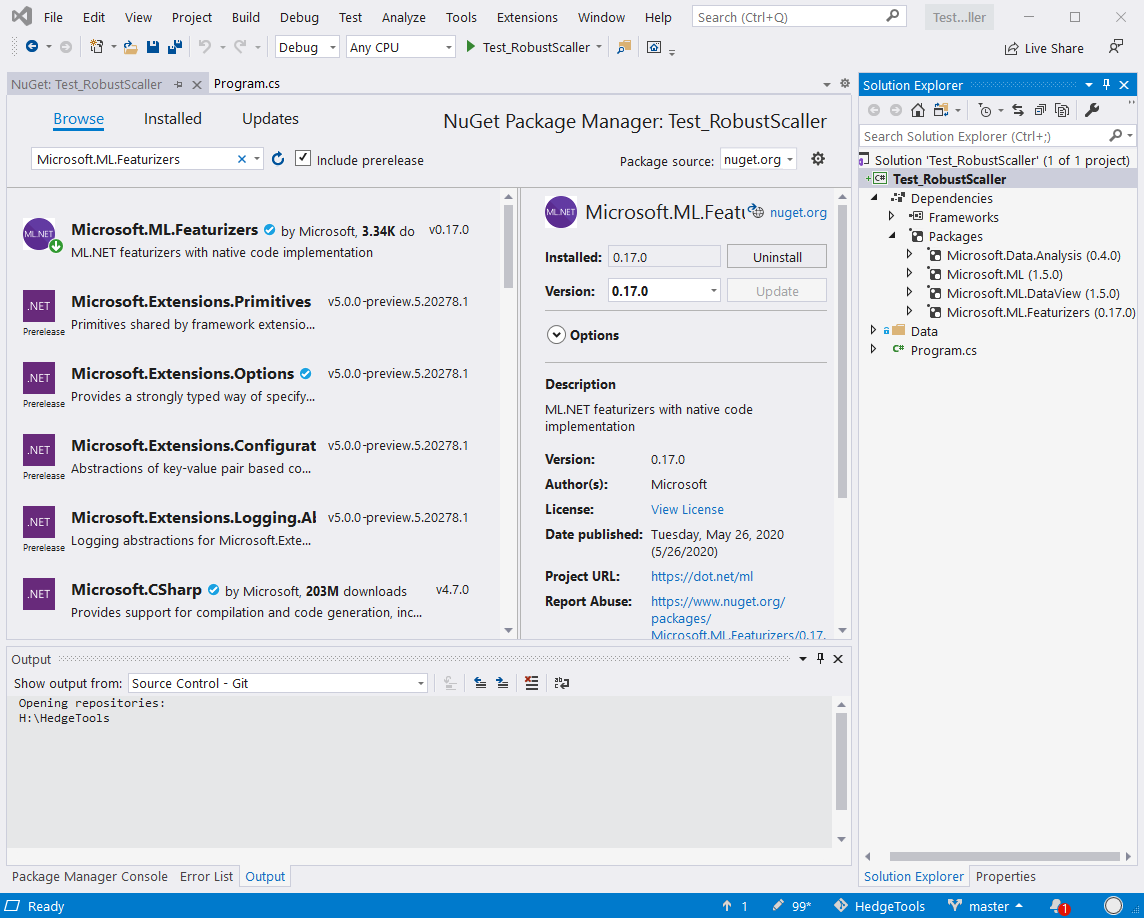 Problem with ML.NET RobustScaler · Issue #5237 · dotnet/machinelearning · GitHub