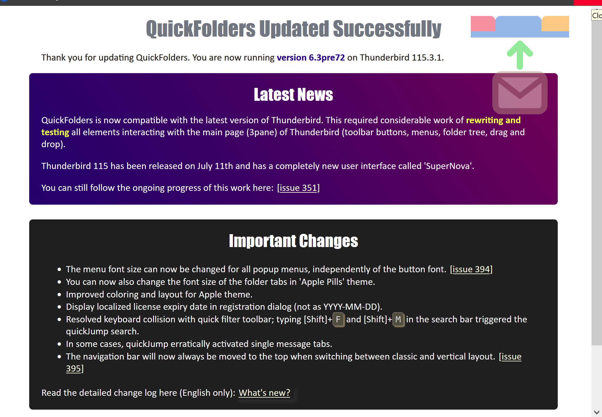 Make registration screen less tall / easily resizable · Issue #400 · RealRaven2000/QuickFolders ...