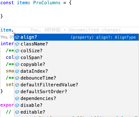 🐛[BUG]新版本中ProColumns接口无提示 · Issue #5056 · ant-design/pro-components · GitHub