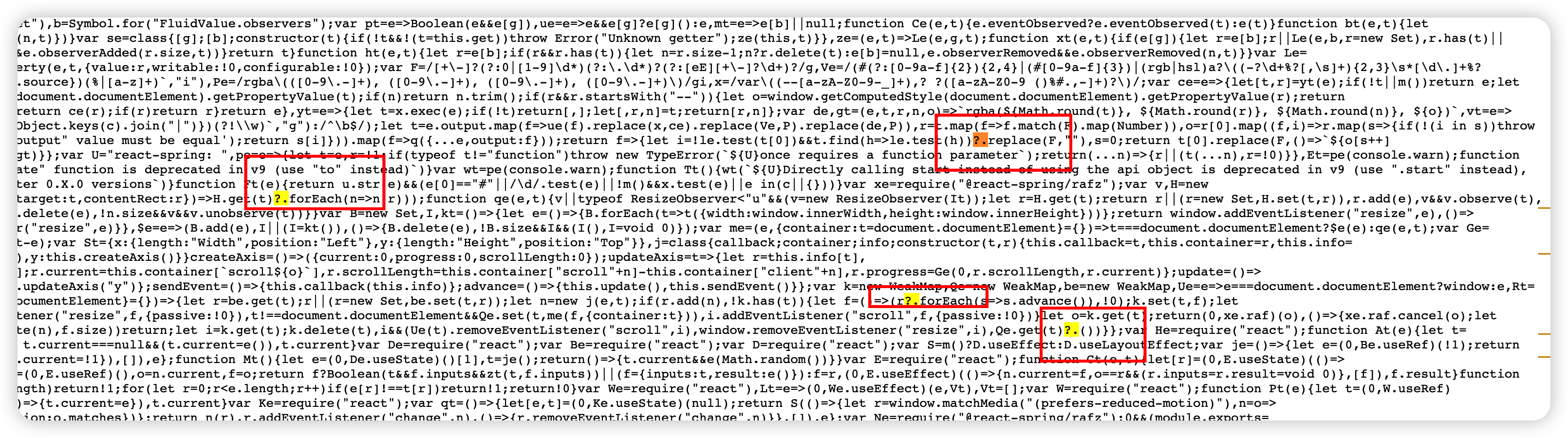 [bug] Optional Chaining In Version 9 7 1 Output File · Issue 2121 · Pmndrs React Spring · Github