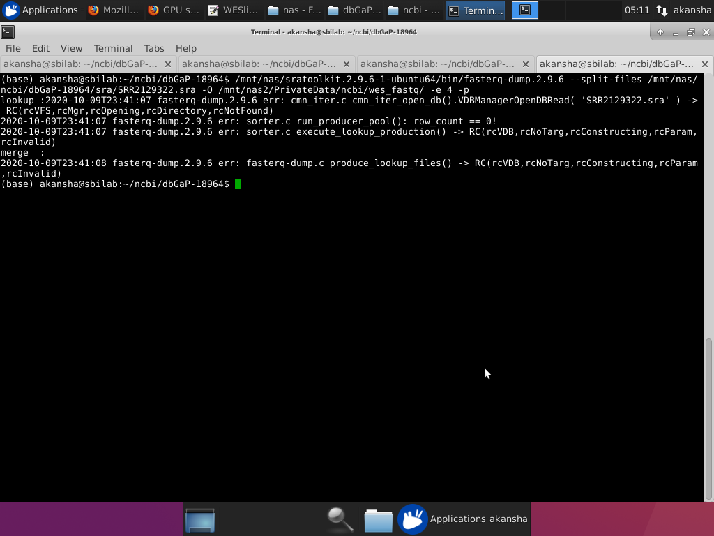 Fasterq Dump Works For Protected Dbgap Data · Issue 287 · Ncbisra Tools · Github