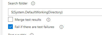 Publishing test results with failed tests does not fail the build ...
