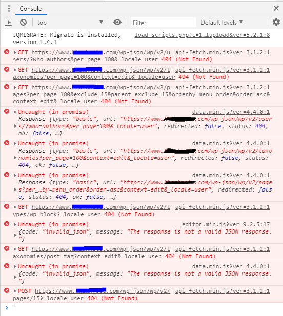 Updating Failed and Publishing failed · Issue #16009 · WordPress/gutenberg · GitHub