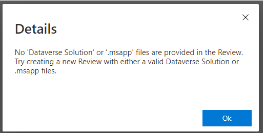[BUG]Power Apps code review tool - error creating new review !!! · Issue #1261 · microsoft ...