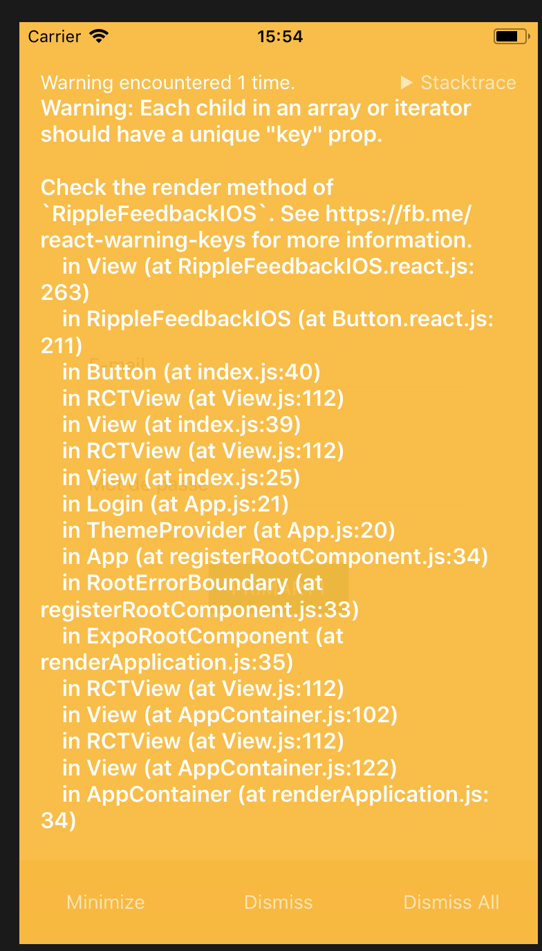 Warning With Unique Key · Issue 251 · Xotahal React Native Material Ui · Github