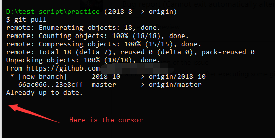 Question Why Does Cmder Not Automatically Exit When I Execute Some Git Commands · Issue 1915 4186