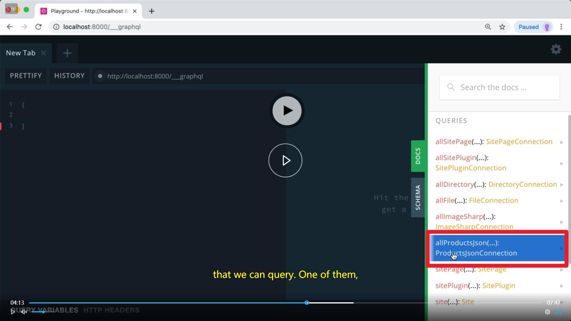 I follow this video lesson in docs,why I don't have `allProductsJson`? · Issue #15938 · gatsbyjs ...