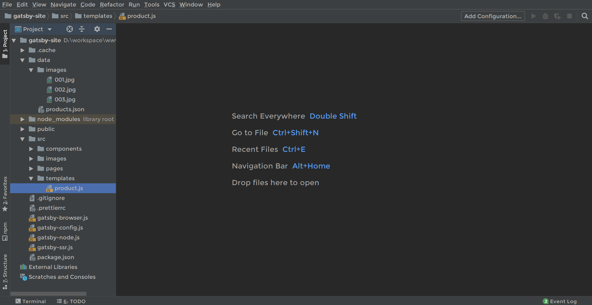 I follow this video lesson in docs,why I don't have `allProductsJson`? · Issue #15938 · gatsbyjs ...