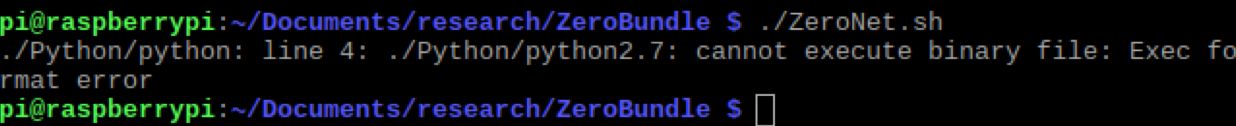 Bug report: trying to run zeronet on raspberry pi · Issue #1838 · HelloZeroNet/ZeroNet · GitHub