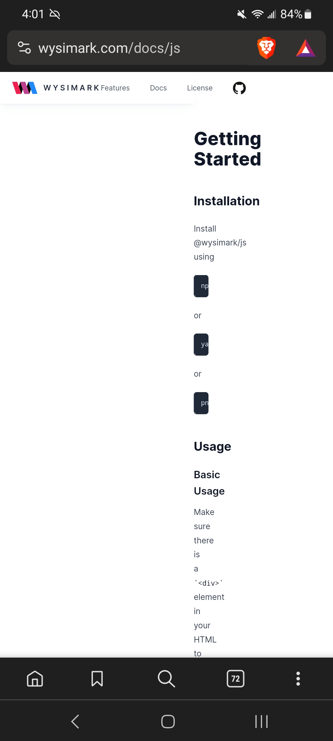 Website pages are borked on mobile · Issue #53 · portive/wysimark · GitHub Website pages are borked on mobile · Issue #53 · portive/wysimark · GitHub
