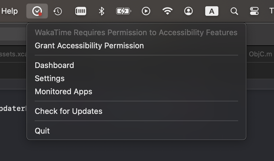 Indicate When Wakatime Cannot Watch Xcode Due To Missing Accessibility Permission · Issue 130