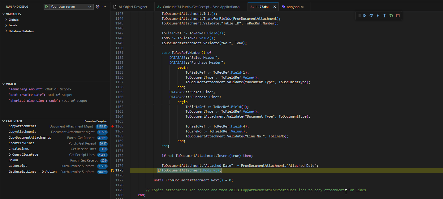 Get Receipt Lines - Error when adding from the same PO · Issue #7457 · microsoft/AL · GitHub