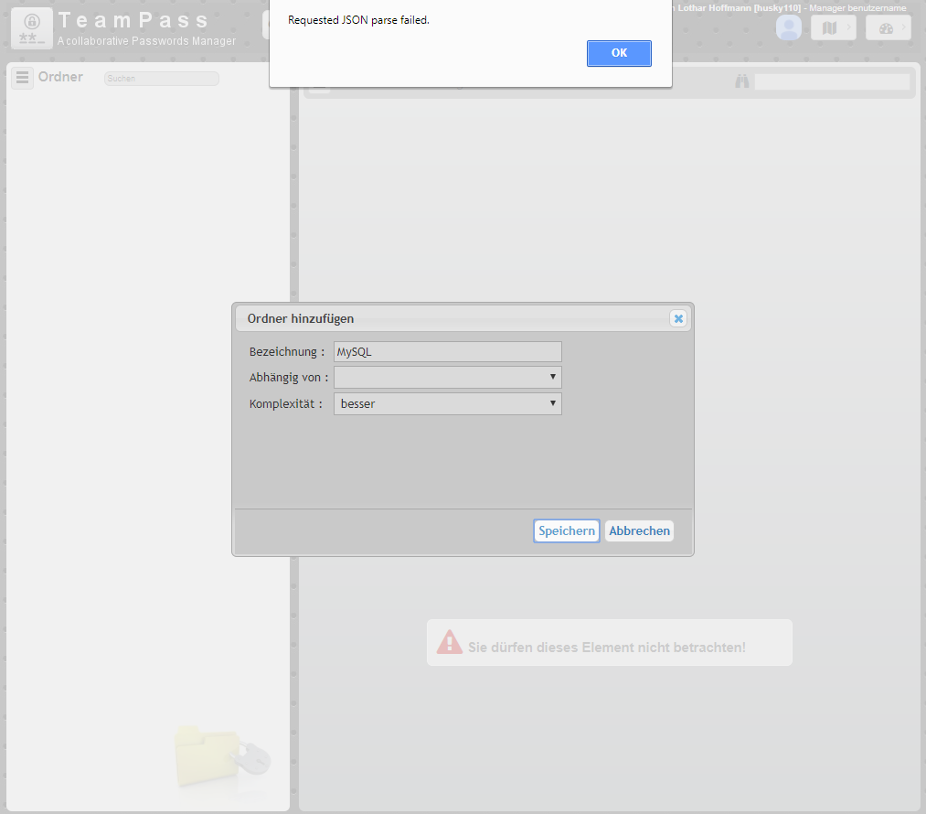 JSON-Parse failed · Issue #1997 · nilsteampassnet/TeamPass · GitHub