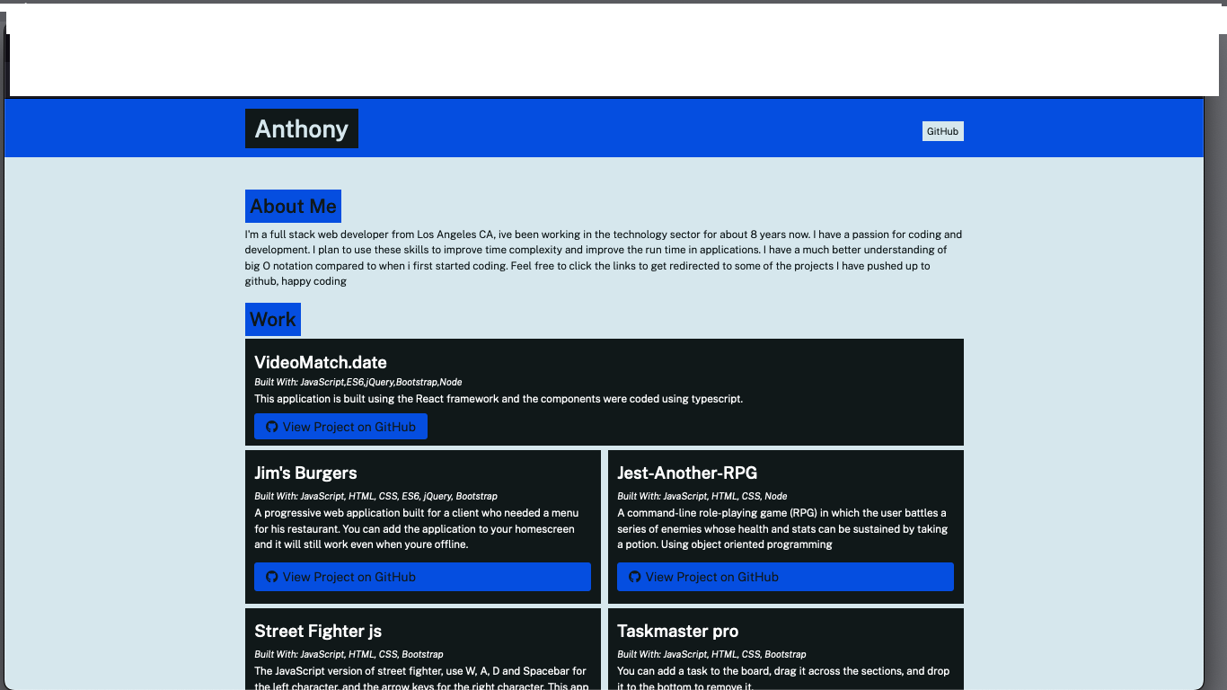 GitHub - Pizzan8t0r/Portfolio-generator: This program has functionality for creating a HTML file ...