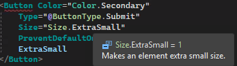Size.ExtraSmall does not work for a button · Issue #4752 · Megabit/Blazorise · GitHub
